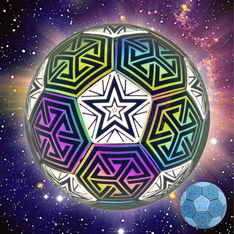 Buy Custom Holographic Luminous Football Reflective Light Up Soccer ...