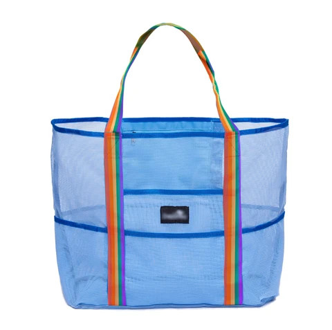 Buy Custom Oversize Nylon Mesh Shopping Beach Tote Bag With Waterproof ...