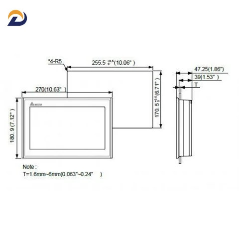 Buy Delta Dop-100 Series Hmi Touch Screen Dop-110ws 10.1inch Tft Lcd1 ...