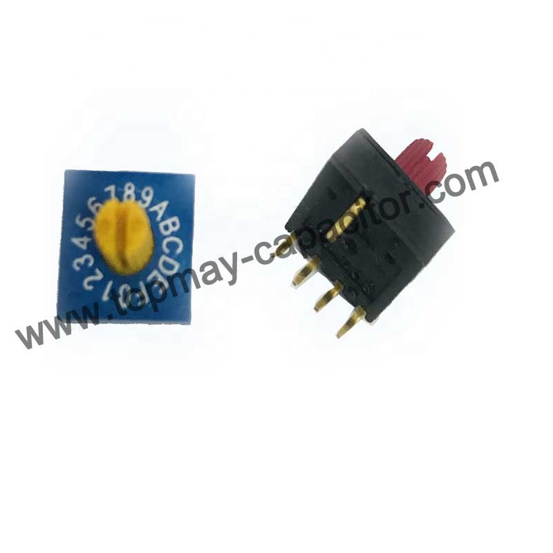 Buy Dip Rotary Coding Switch 16 Position 4x1 7mm Flat Handle from ...