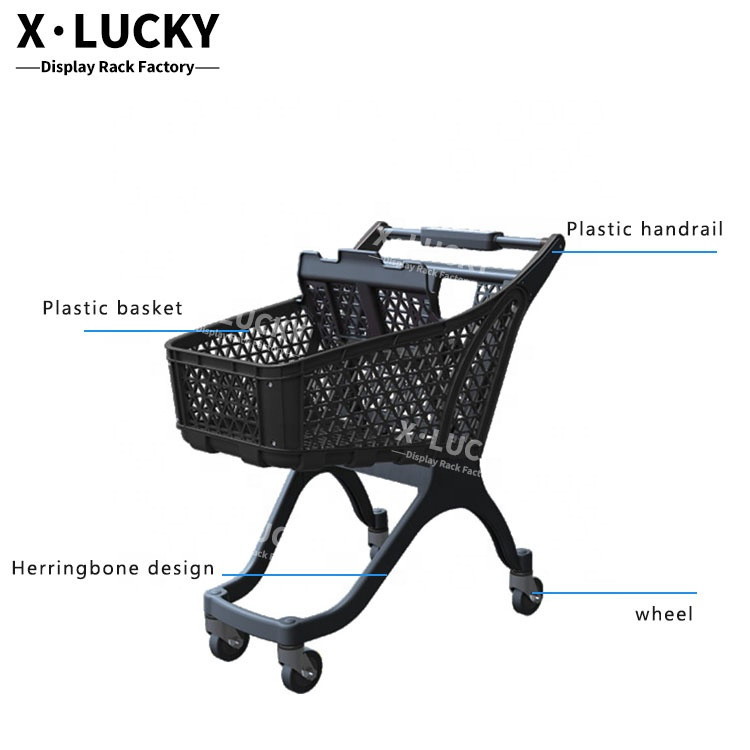 Buy Display Racks Hand Carts Trolleys Supermarket Mall Cart Metal ...