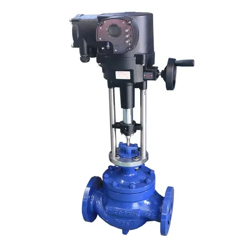 Buy Electric Control Valve Wcb Cf8 1-20 " Pn25 Dn150 Pn16 Flange Link ...