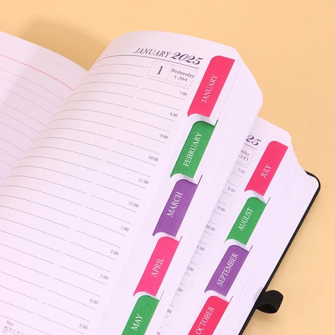 Buy Factory Customized Business 2025 2026 365 Days Planner Pu Leather ...