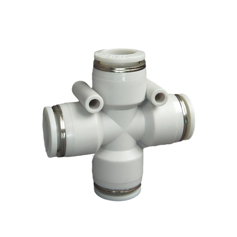 Buy Four Way Union Cross Joint Plastic Pipe Fitting Quick Connect ...