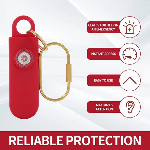 Buy Gcs Key Chain Safe Sound Personal Alarm Personal Safety Alarm Led Self Defense 130db For ...