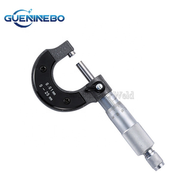 Buy Gnb-40 Solid Metal Frame Outside 0-25mm Metric Diameter Micrometer ...