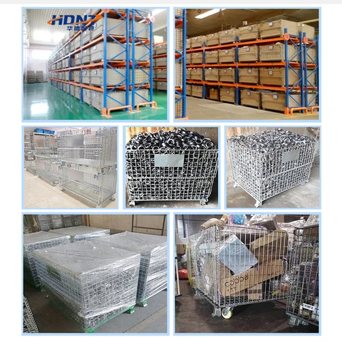 Buy Heavy-duty Galvanised Foldable Wire Crates Industrial Customised ...