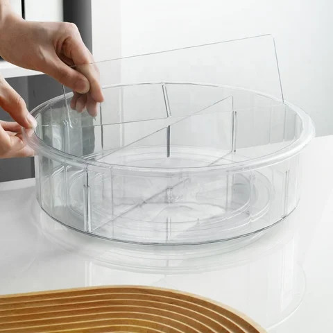 Buy Lazy Susan Bearing Spinning Tray Compartment Anti Skid Turntable ...