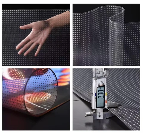 Buy Led Screen Flexible Transparent Led Soft Film Transparent P20 Led ...