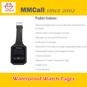 Buy Mmcall Industrial Paging System Call Button Pager Wrist Watch Pager ...