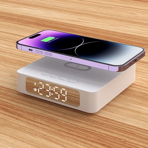 Buy Multifunctional Clock 15w Wireless Charger Mobile Phone Wireless ...