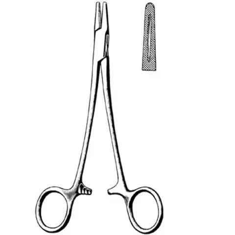 Buy Needle Holder Forceps Mayo Hegar Needle Holder Single Use And Re ...