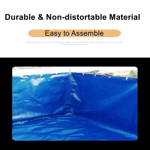 Buy Oem Aquaculture Fish Pond Pvc Tarpaulin Fish Tank Collapsible Fish ...