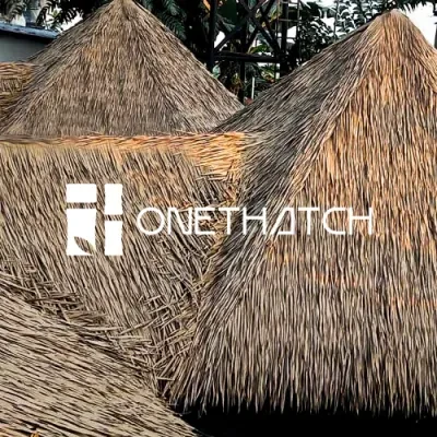 Buy Onethatch Nipa Palm (weathered Color) ; Artificial Thatch Grass ...