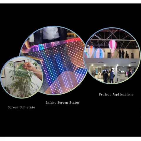 Buy P6 Led Film Indoor Led Screen Turnkey Led Video Wall System Package ...