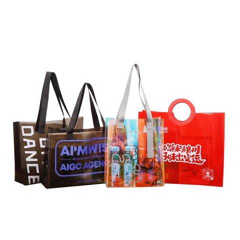 Buy Promotion Bag Clear Transparent Hologram Pvc Hand Bag Laser ...