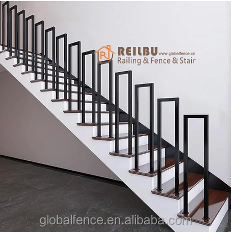Buy Reilbu Industrial U-shaped Stair Handrail Stairs Railing Metal ...