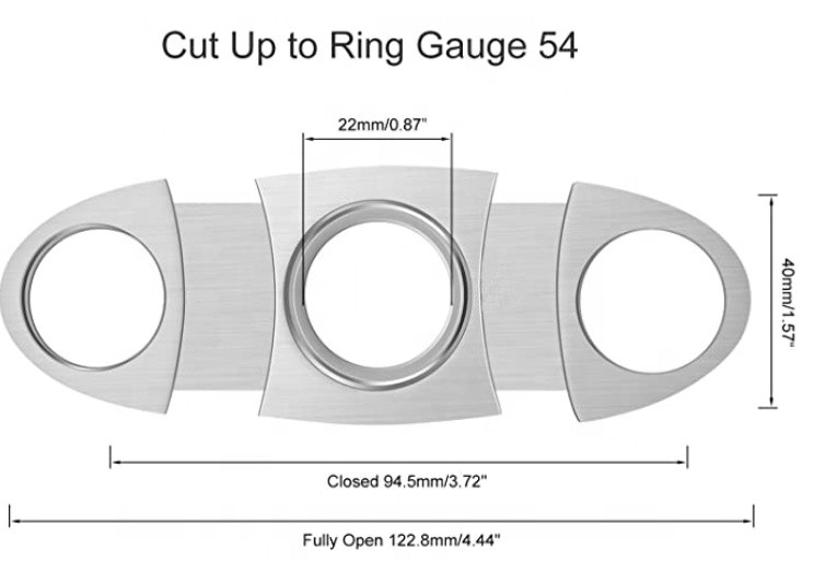 Buy Rockgear Stainless Steel Cigar Cutter With Leather Package from ...
