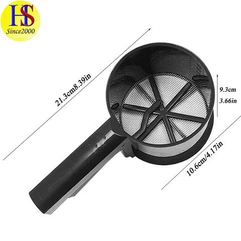 Buy Stainless Steel Sugar Powder Sieve 60 Mesh Hand Crank Plastic Flour ...
