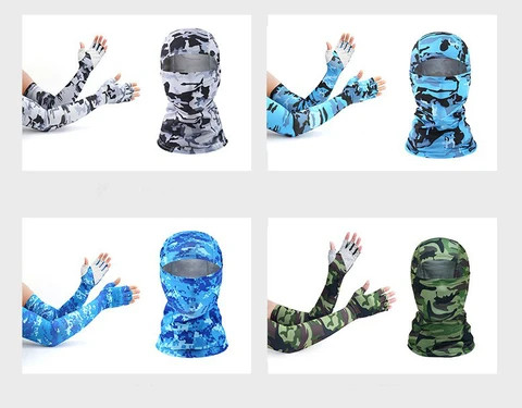 Buy Sun Protection Spandex Neck Gaiter Set Men Women Outdoor Activities ...