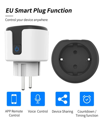 Buy Tidelink 16a 20a Eu Tuya Wifi Smart Socket Plug With Energy ...