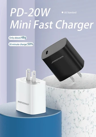 Buy Universal Pd 20w Usb-c Power Adapter Brick 5v 1a 2a Eu Us Plug 10w ...