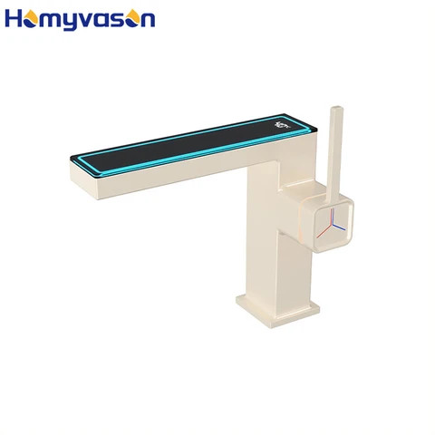 Buy With Led Display Handle Hot And Cold Water Brass Mixer Tap Single ...