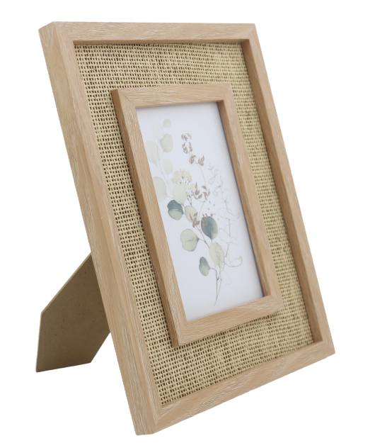 Buy New Mdf Woven Photo Frame With Stand Desktop Ornament110-218367 ...