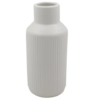 Buy Simple Flower Vase, Matte Frosted Ceramic Cylindrical Vase, Gift ...