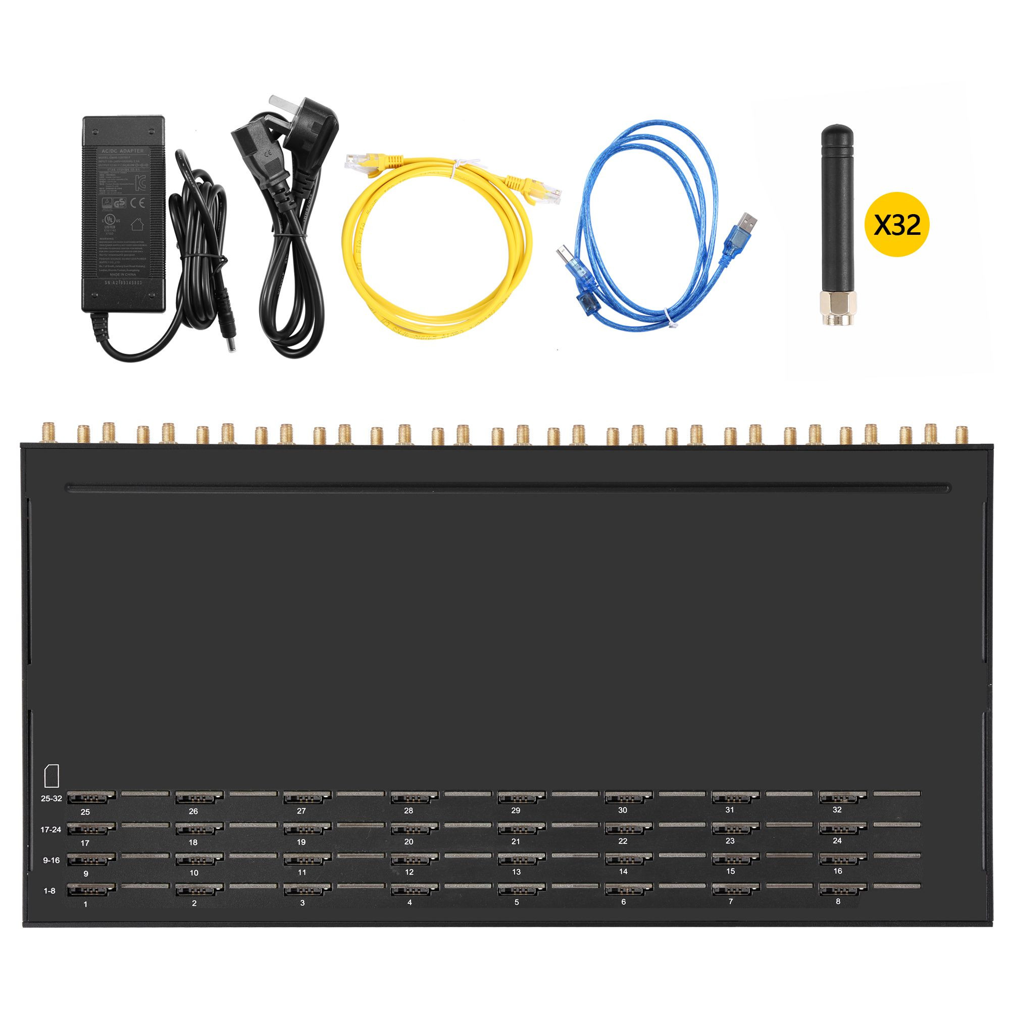 Buy 32port Gsm Calling Machine Voip 2g 4g Lte Call Center Voip Gateway ...