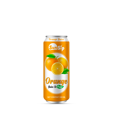 Buy Sunsip Fruit Juice With Orange – 500ml Can from SUNSIP BEVERAGES ...