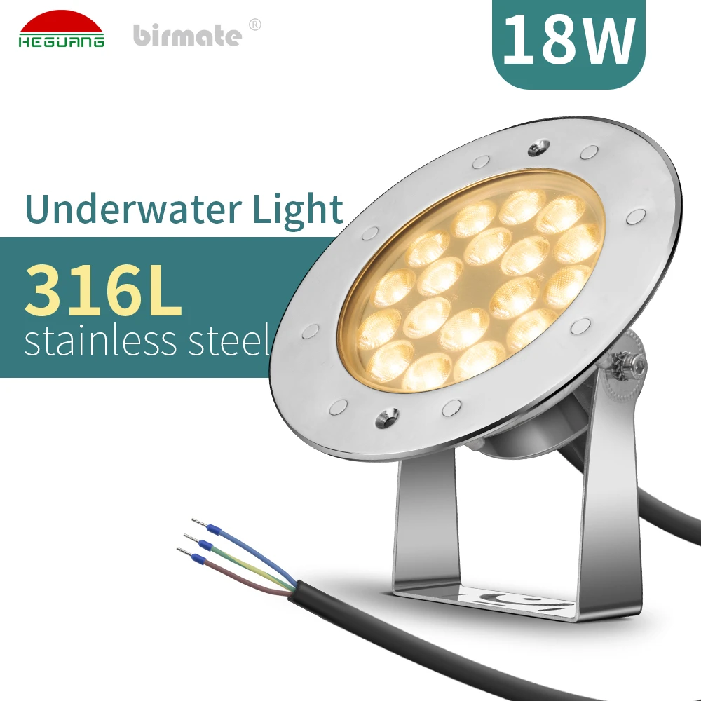 Buy 18w Underwater Fixture Replace Lamp Ip68 Waterproof White Swimming ...