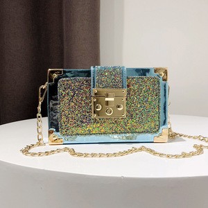 Buy 2020 Fashion Crossbody Bag Colorful Crossbody Bag Box Glitter ...