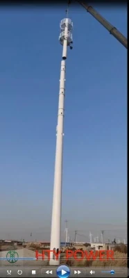Buy 30m Self Supported Gsm Antenna Mast Galvanized Steel Monopole ...