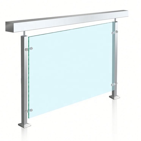 Buy 316 Balustrades Channel Glass Handrail 304 Stainless Steel Tube ...