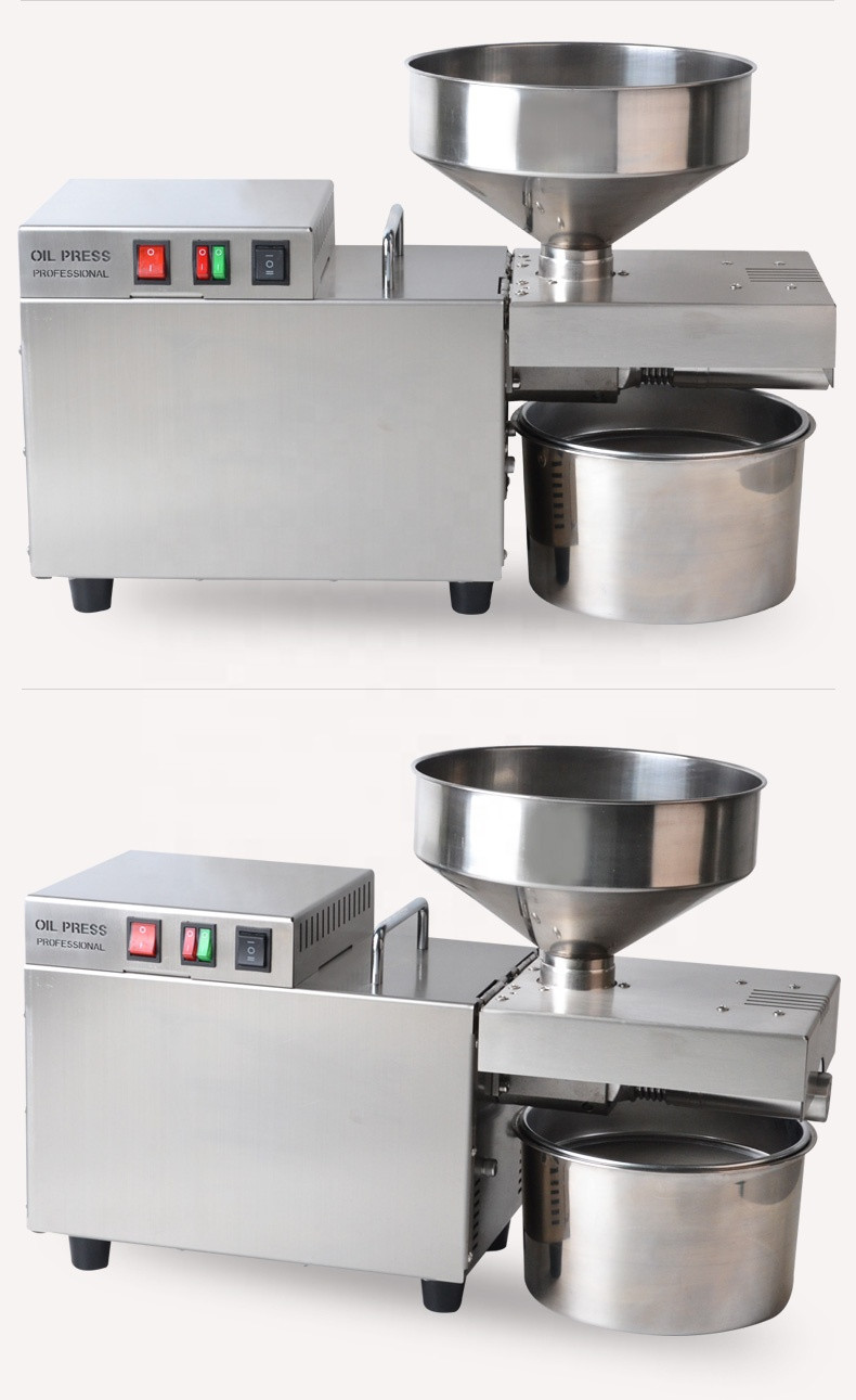Buy 402 Stainless Steel Small Oil Expeller Machine Cold Oil Press ...