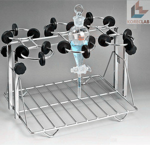 Buy 6 Holes Lab Labrotatory Stainless Steel Separating Funnel 60ml ...
