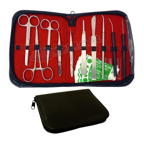 Buy 9 Pcs Kit General Surgery Dissecting Dissection Kit Veterinary ...
