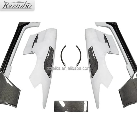 Buy Amg Gt Bs Style Front And Rear Bumper Spoiler Wing Exhaust Hood For ...