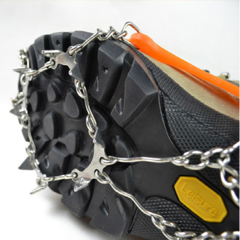Buy Anti-slip Ice Cleats Shoe Boot Tread Grips Traction Crampon Chain ...