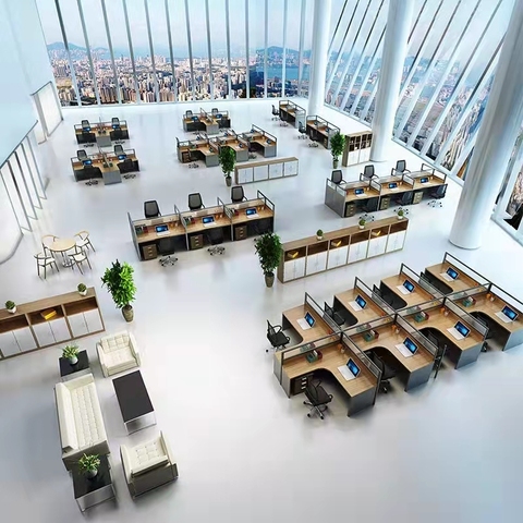Buy Best Price T Shaped Wood Office Cubicle Melamine Partition Desk ...