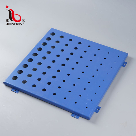Buy Blue Aluminium Perforated Panel For Facade Yamato Small Hole ...