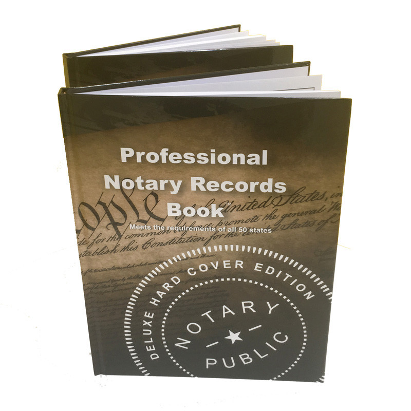 Buy Custom Hardcover Notary Public Record Logbook Notary Record Journal ...