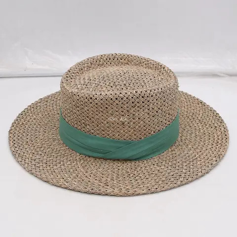 Buy Custom High Quality Raffia Cowboy Panama Fedora Hat Sun Protect ...