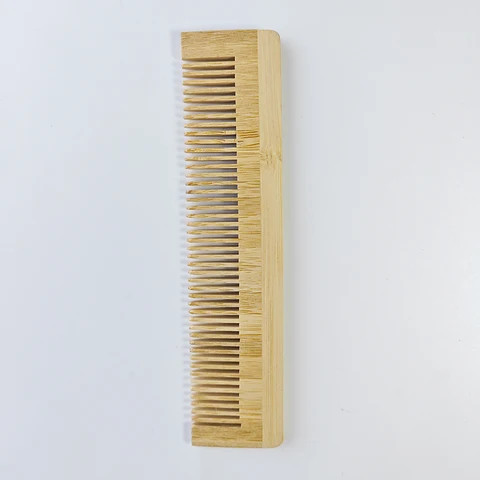 Buy Custom Logo Natural Hotel Set Pack Giant Fine Toothed Wooden Bamboo ...