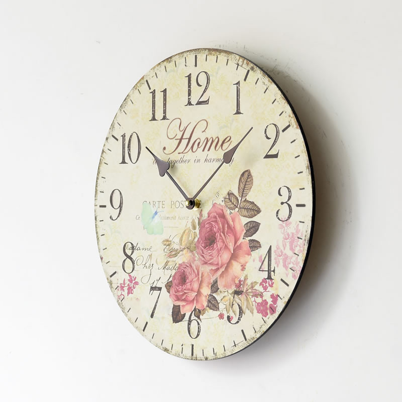 Buy Diy Decorative Frameless Wall Clock Round Mdf Mounted Clock Horloge ...
