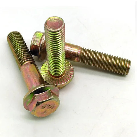Buy Factory Yellow Zinc Flange Bolt M10 M12 Allen Carbon Steel Metric ...