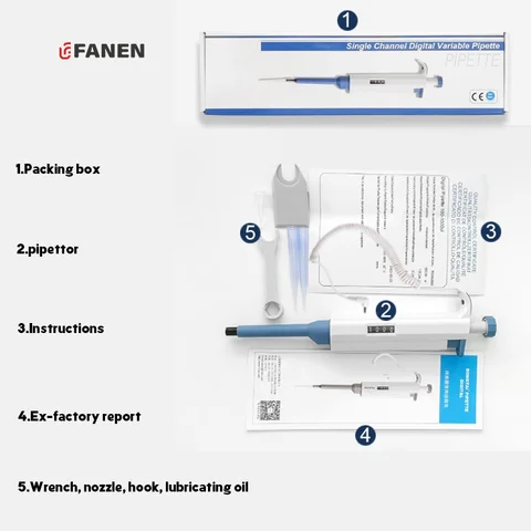 Buy Fanen 0.5-10ul Pipette With Switch Laboratory Adjustable Volume ...