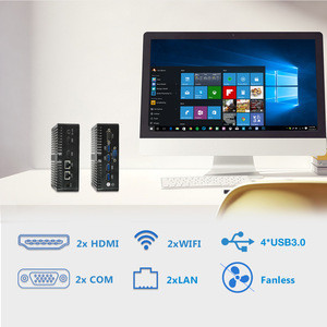 Buy Fanless Mini Pc, Celeron 2955u Dual Lan Windows7, Mini Computer Nuc ...