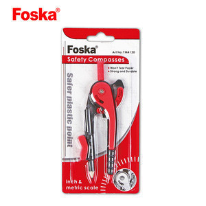Buy Foska Blister Card Packing Color Plastic School Compass Divider ...